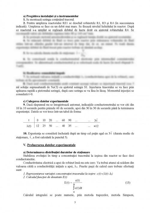 Laborator: Reactoare Chimice (#377933)