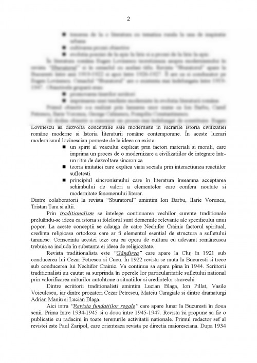 Referat: Literatura Româna Interbelica (#378122)