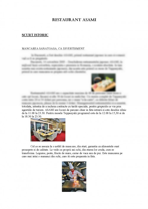 Referat: Restaurant Asami (#378468)
