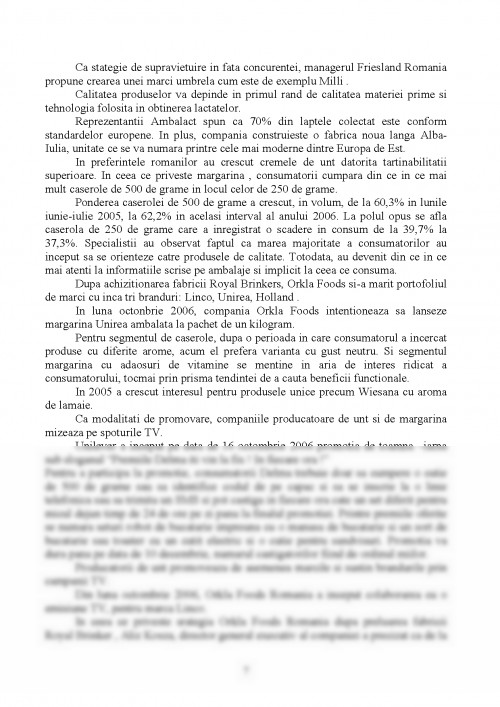 Referat: Studiu de piață - margarina (#378505)