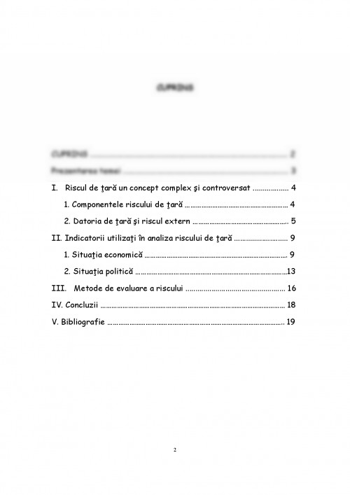 Referat: Analiza Riscului de Țară (#379175)