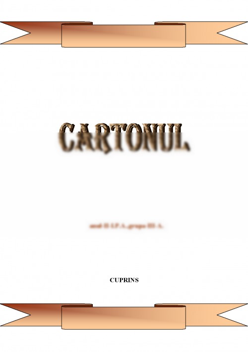 Referat: Ambalaje - Cartonul (#380085)
