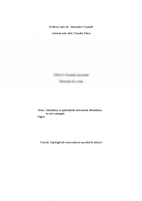 Curs: Formula succesului (#380282)