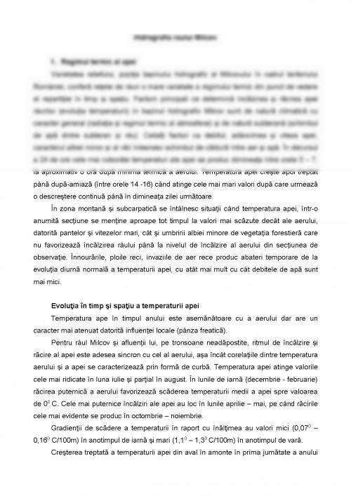 Referat: Date despre Râul Milcov (#380431)