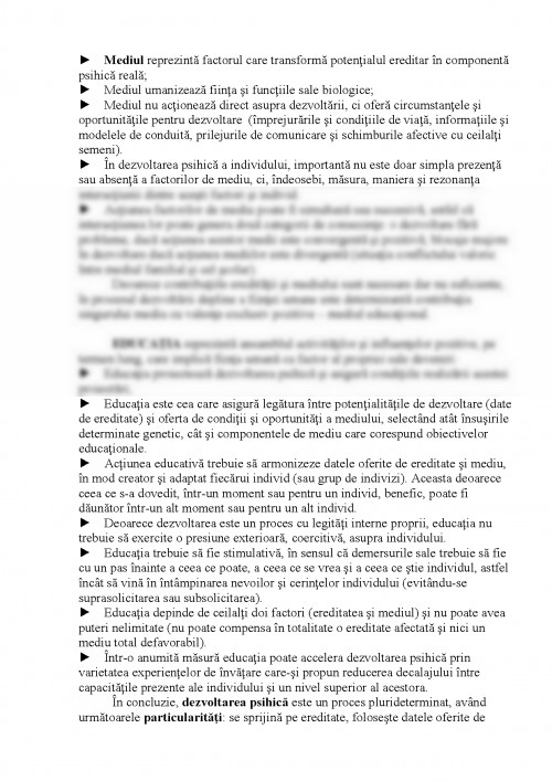 Referat: Problematica Dezvoltării și Educabilitatea (#380530)