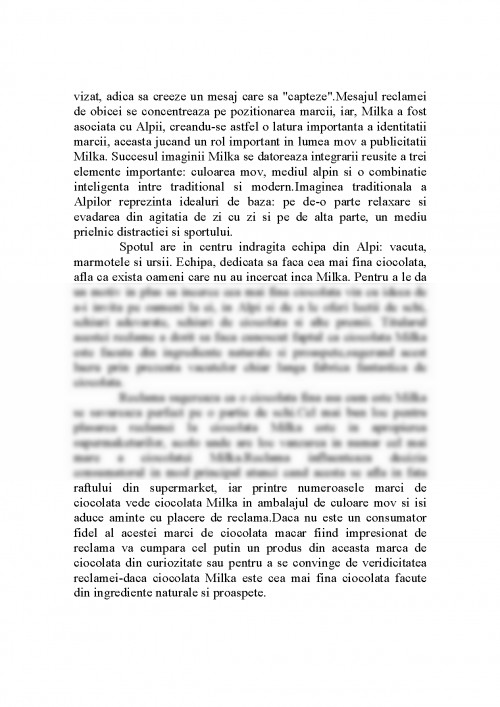 Referat: Reclamă Milka (#381881)