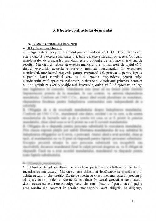 Referat: Contractul de Mandat (#382486)