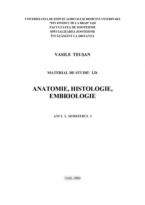 Curs: Anatomie, Histologie, Embriologie (#383728)