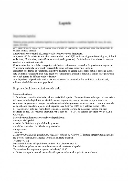 Referat: Laptele (#383834)