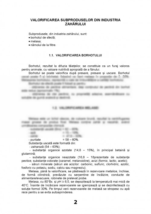 Referat: Valorificarea Subproduselor din Industria Zahărului (#383875)