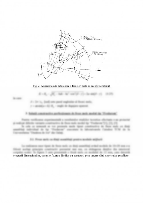 Referat: Tipuri Constructive Perfecționate de Freze Melc Modul cu Dinți ...