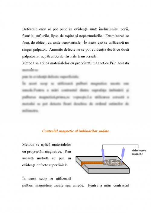 Referat: Control nedistructiv - îmbinări sudate (#386183)