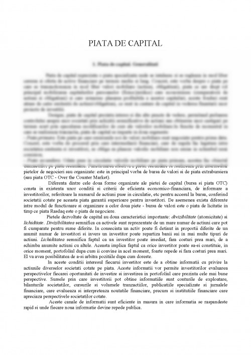 Referat: Piața de capital (#386201)