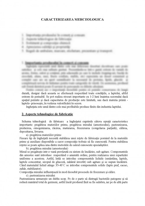 Referat: Înghețata - caracterizarea merceologică (#386336)