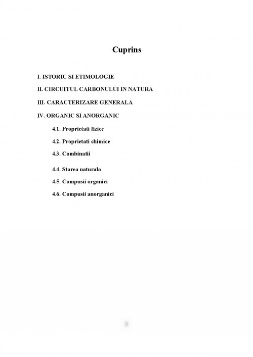 Referat: Carbonul (#386765)