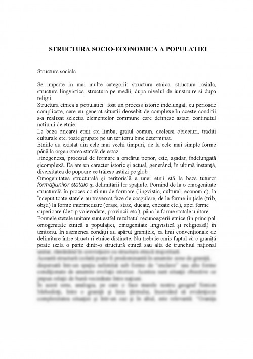 Curs: Structura socio-economică a populației (#387639)