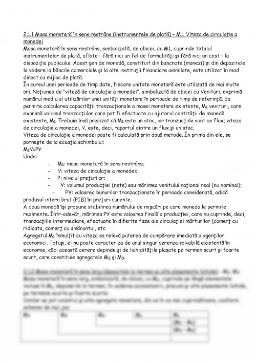 Referat: Moneda și sistemul monetar - masa monetară și modelarea ...