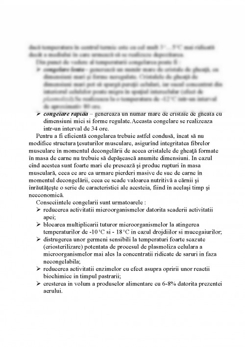 Referat: Conservabilitatea cărnii prin congelare (#390816)