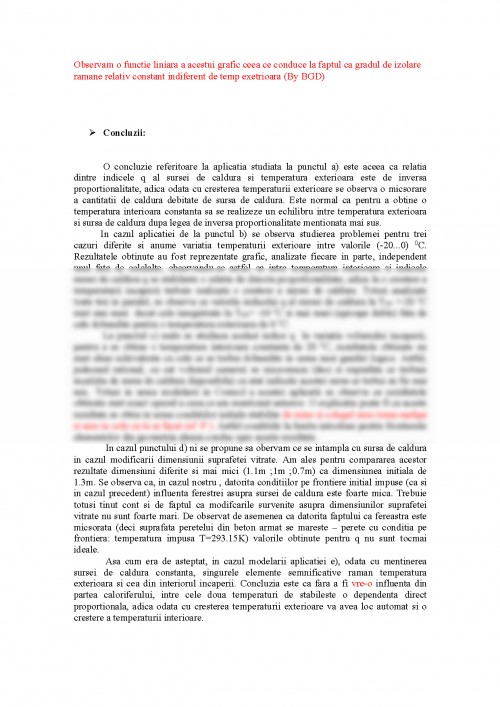 Referat: Modelarea bidimensională a transferului termic într-o încăpere ...