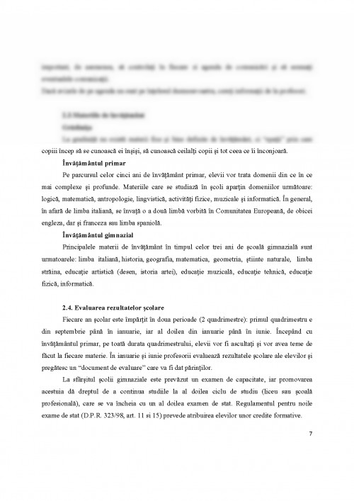 Referat: Educația în Italia (#390911)