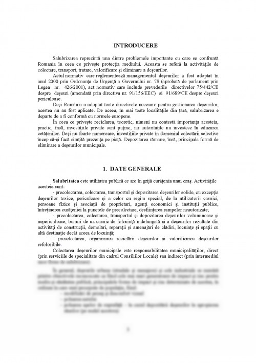 Referat: Gestionarea Deșeurilor în România (#391268)