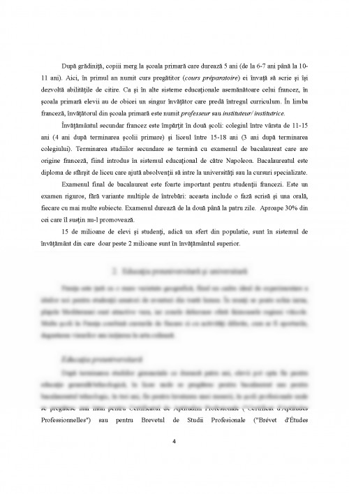Referat: Sistemul Educațional din Franța (#391722)