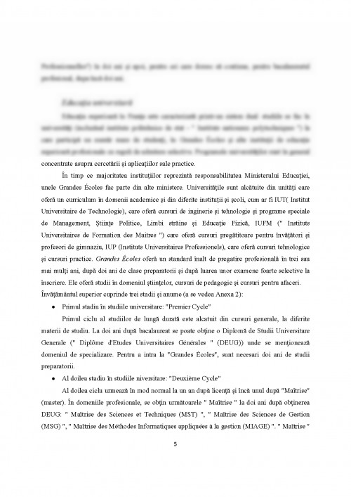Referat: Sistemul Educațional din Franța (#391722)