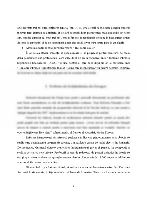 Referat: Sistemul Educațional din Franța (#391722)
