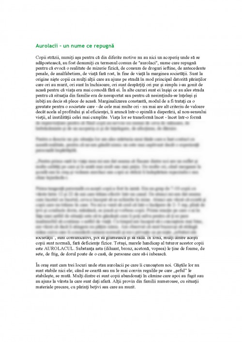 Referat: Aurolacii (#391952)