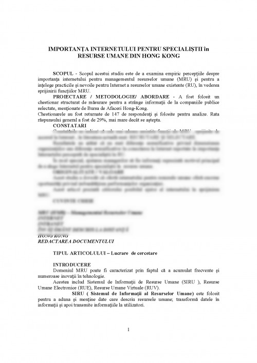 Referat: Importanța Internetului (#393255)