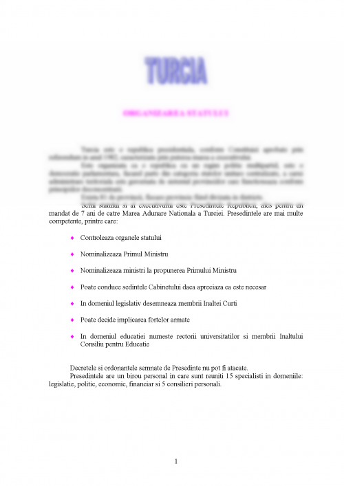 Referat: Sistemul Administrativ în Turcia (#393690)