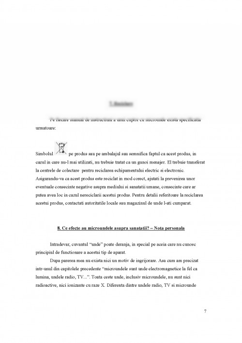 Referat: Cuptoare cu Microunde (#393748)