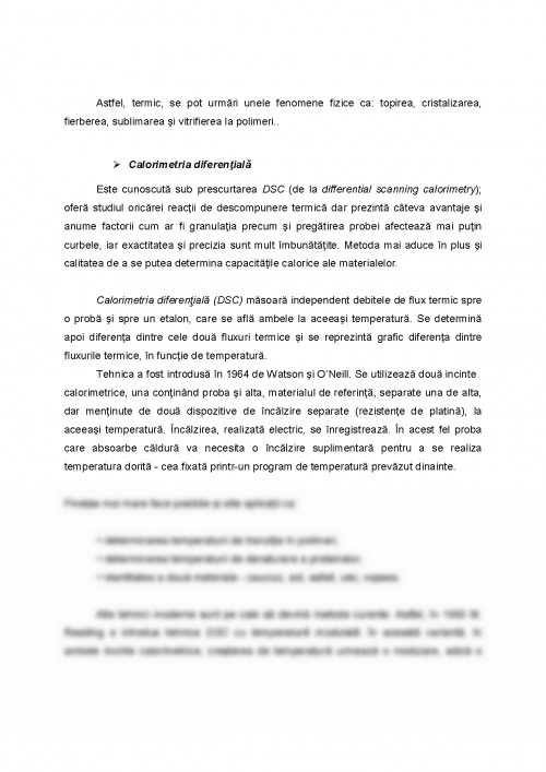 Referat: Metodă de caracterizare a polimerilor - analiza termică (#395726)