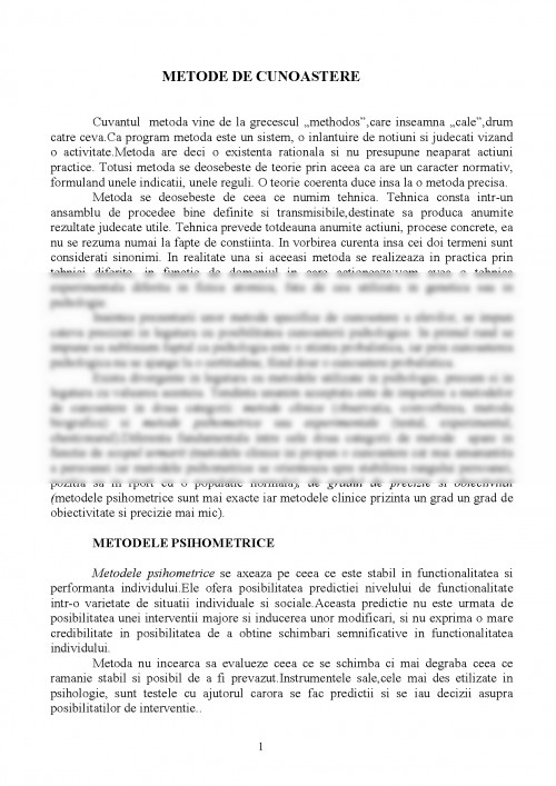 Referat: Metode de cunoaștere (#397870)