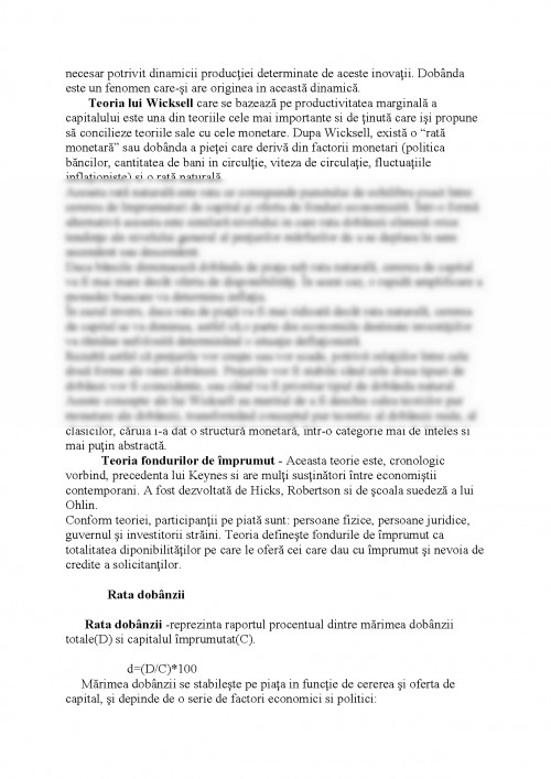 Referat: Teorii privind fundamentarea ratei dobânzii (#397976)