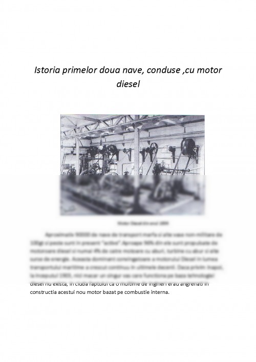 Referat: Primele 2 Nave cu Motor Diesel (#398713)