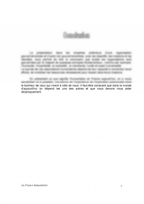 Referat: La France humanitaire (#399819)