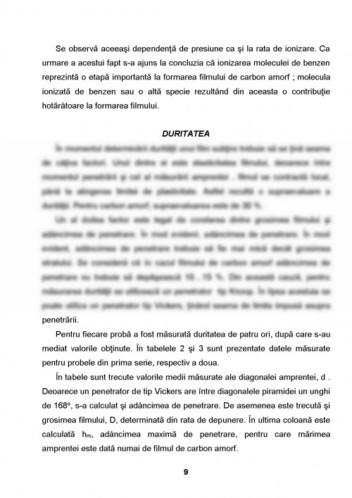 Referat: Depunerea de Carbon Amorf Dur pe Suprafețele Metalice (#400719)