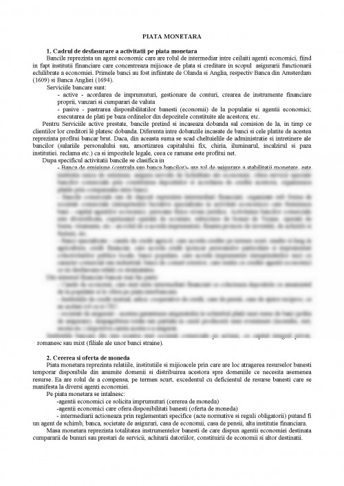 Referat: Piața monetară (#400908)