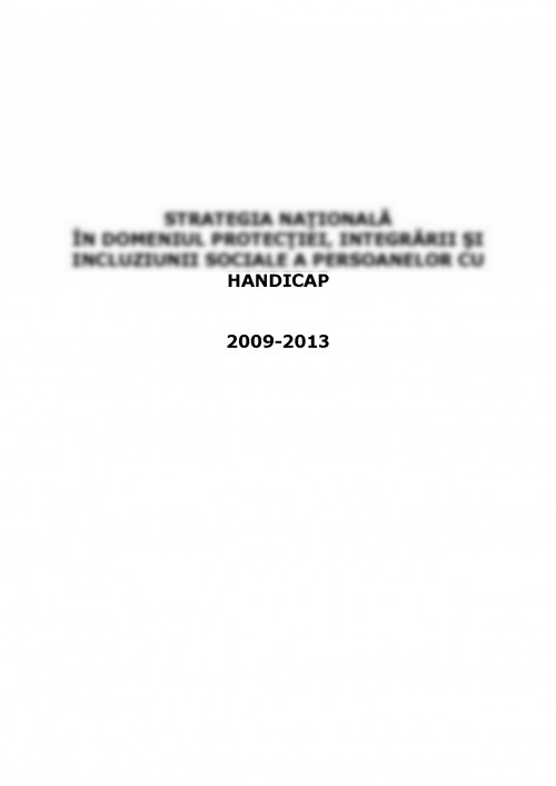 Referat: Strategia națională în domeniul protecției integrării ...