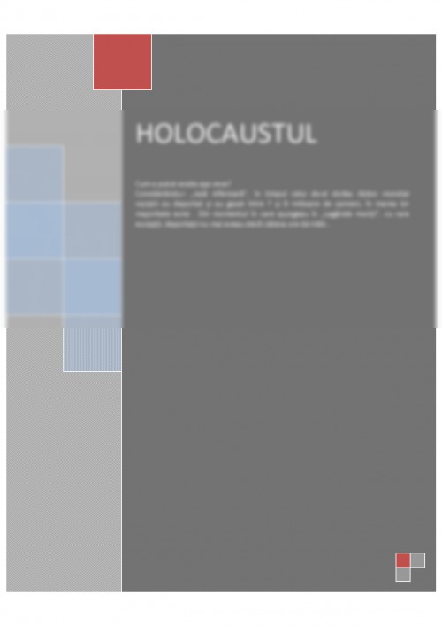 Referat: Holocaustul (#401999)