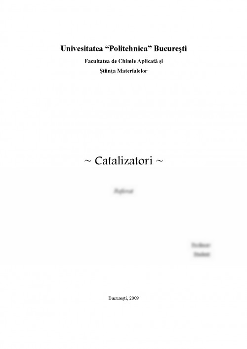 Referat: Sinteza unor Materiale Termoplastice cu Microstructură ...