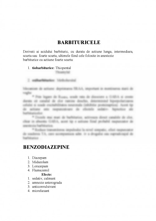 Referat: Anestezice Intravenoase (#404241)