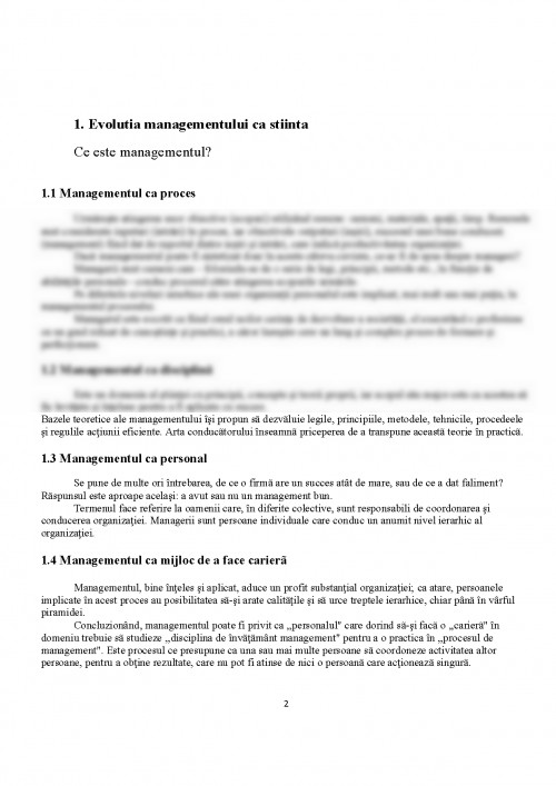 Referat: Funcțiile managementului (#404546)
