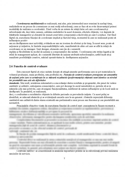 Referat: Funcțiile managementului (#404546)