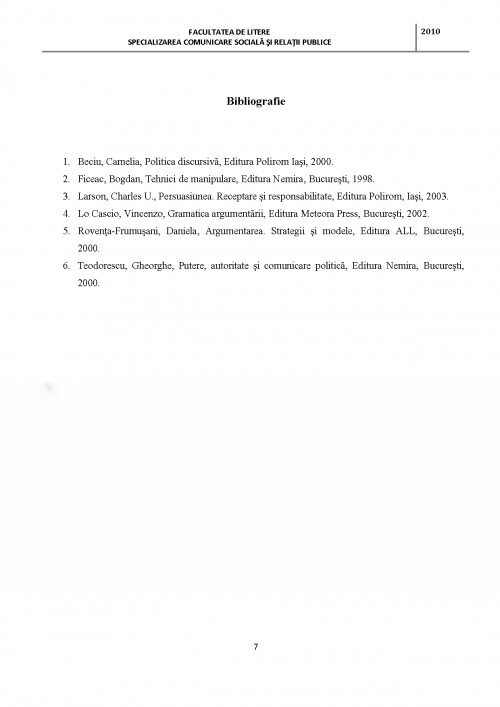 Referat: Strategii de politețe folosite în discursul politic (#408714)