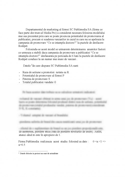 Referat: Modele de Marketing (#410180)