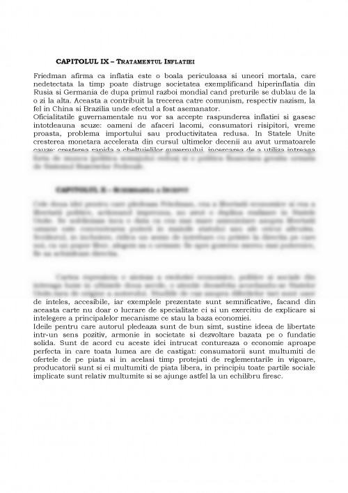 Referat: Liber să alegi - un punct de vedere personal - Milton Friedman ...