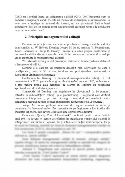 Referat: Managementul Calității (#410926)