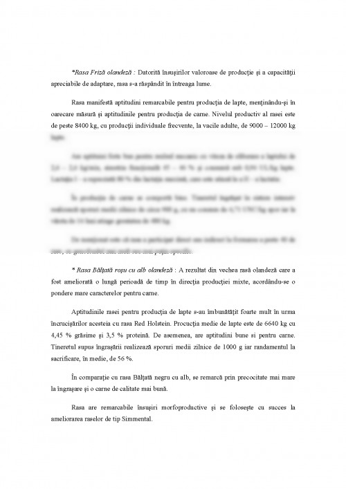 Referat: Rase de taurine de carne și lapte (#412645)